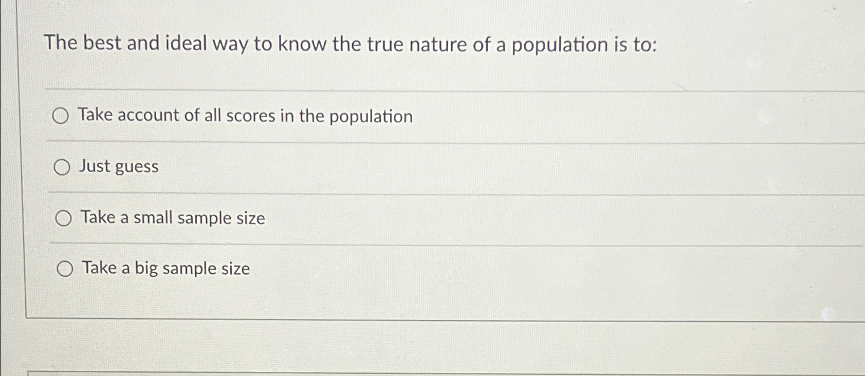 Solved The best and ideal way to know the true nature of a | Chegg.com