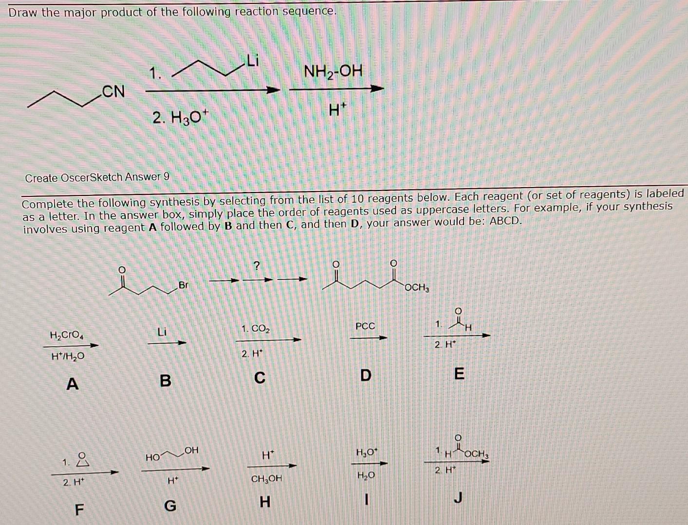 Solved Draw the major product of the following reaction | Chegg.com