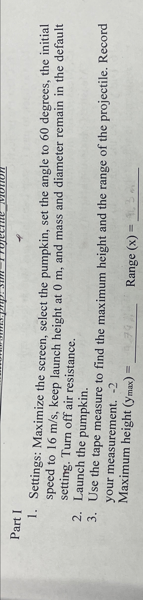 Solved Part ISettings: Maximize the screen, select the | Chegg.com