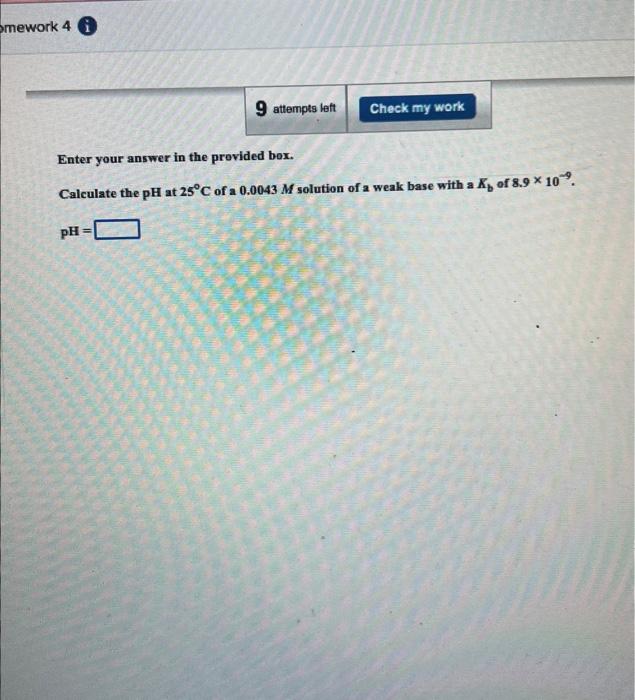 Solved Enter your answer in the provided box. Calculate the | Chegg.com