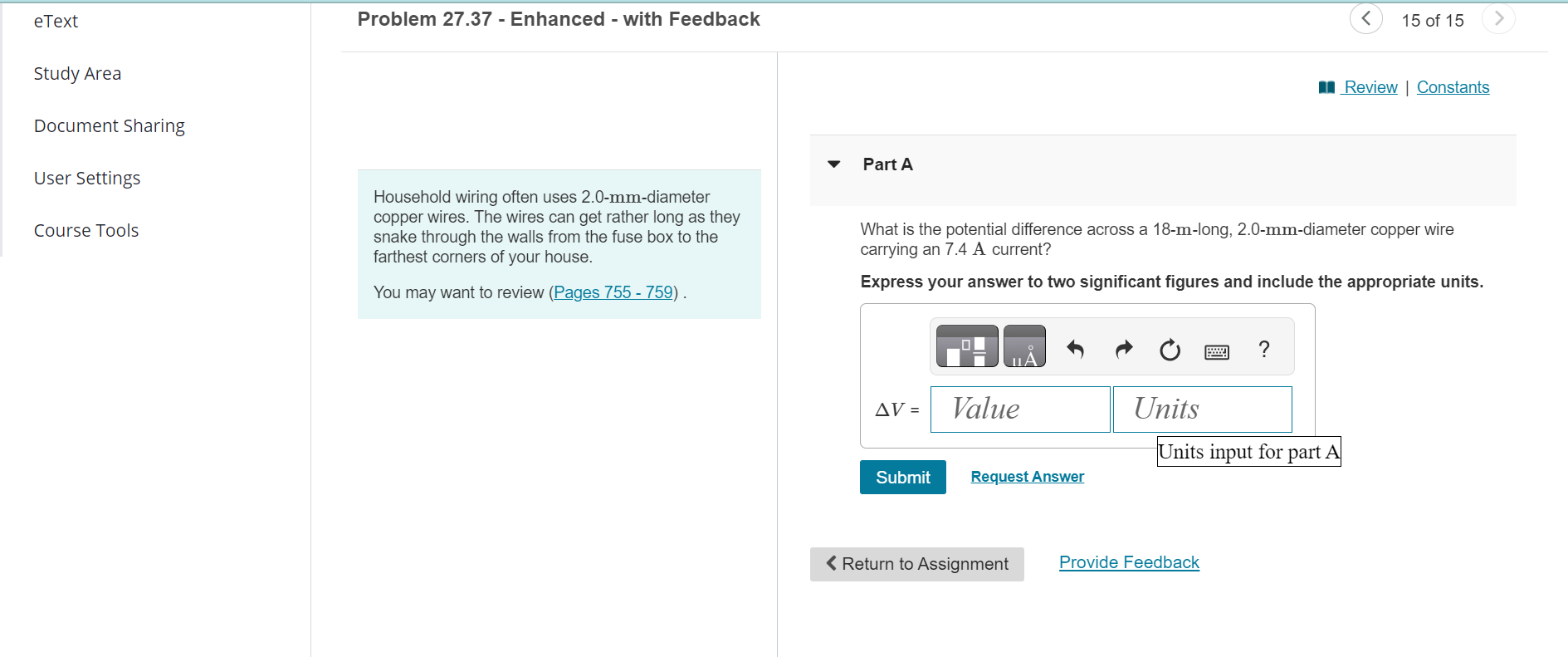 Solved eTextStudy AreaDocument SharingUser SettingsCourse | Chegg.com