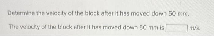 Solved A 8-kg block is attached to spring A and connected to | Chegg.com