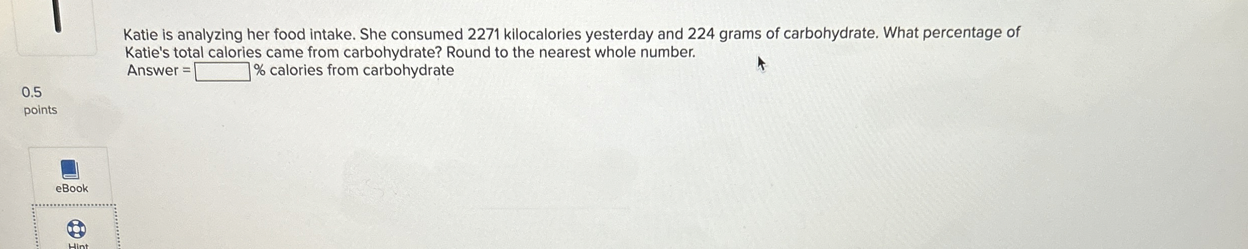 Solved Katie is analyzing her food intake. She consumed 2271 | Chegg.com