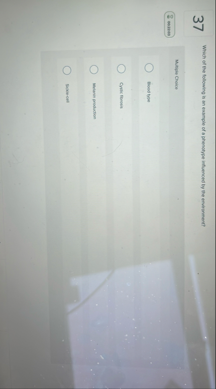 Solved 37Which of the following is an example of a phenotype | Chegg.com
