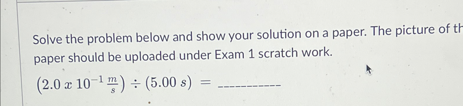 Solved Solve the problem below and show your solution on a | Chegg.com
