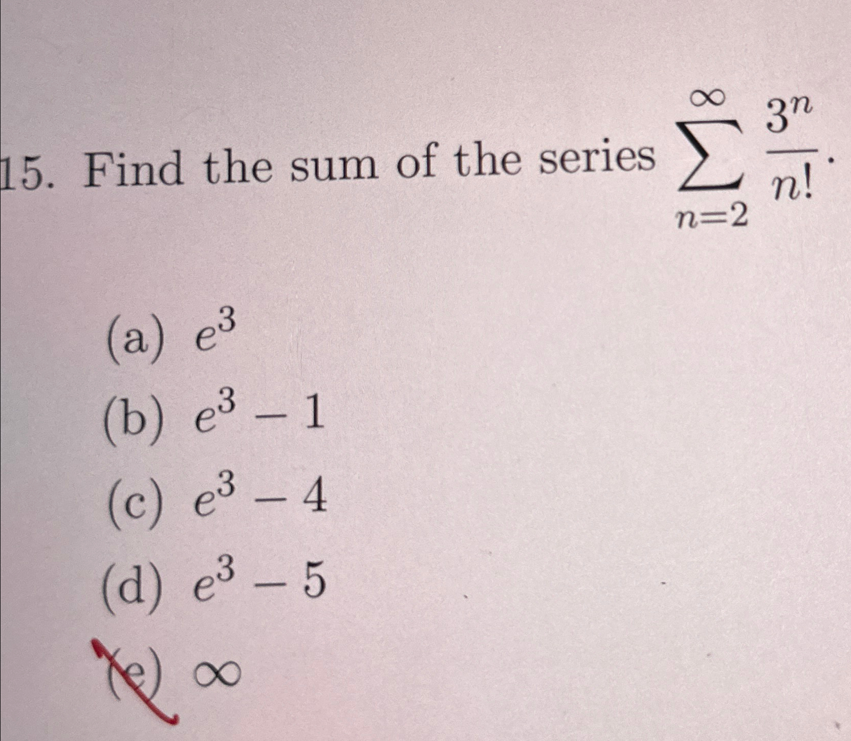 Solved Find the sum of the series | Chegg.com