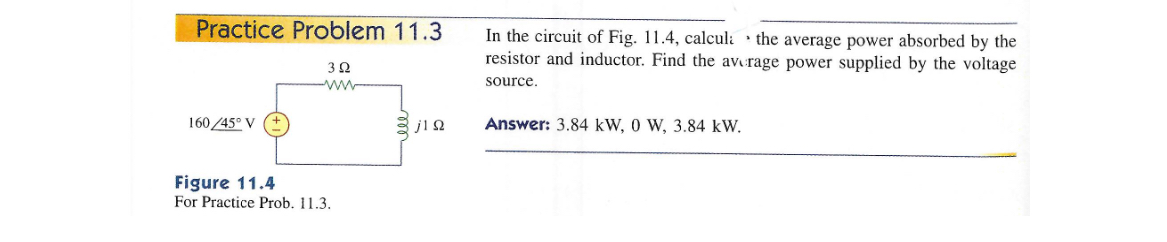 Solved Practice Problem 11.3 ﻿In the circuit of Fig. 11.4, | Chegg.com