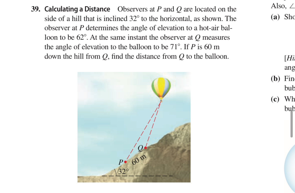 Solved Calculating a Distance Observers at P ﻿and Q ﻿are | Chegg.com