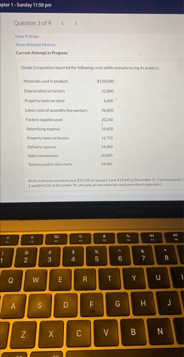 Solved View Policies Show Attempt History Current Attempt in | Chegg.com