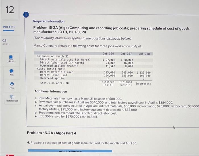 Solved Required information Problem 15-2A (Algo) Computing | Chegg.com