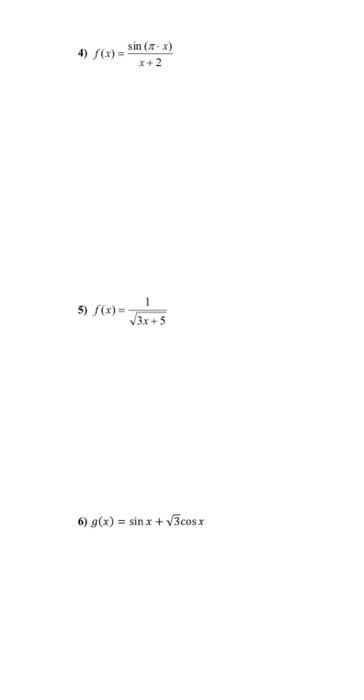 Solved DIRECTIONS: Differentiate the functions: 1) | Chegg.com