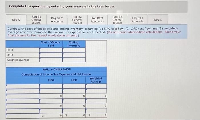 Solved Problem 5-19A (Static) Effect of different inventory | Chegg.com