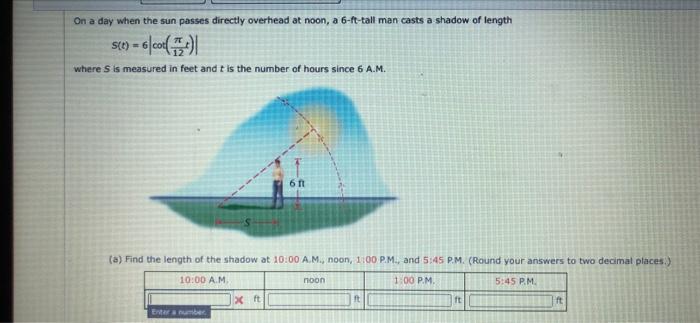 Solved On a day when the sun passes directly overhead at | Chegg.com