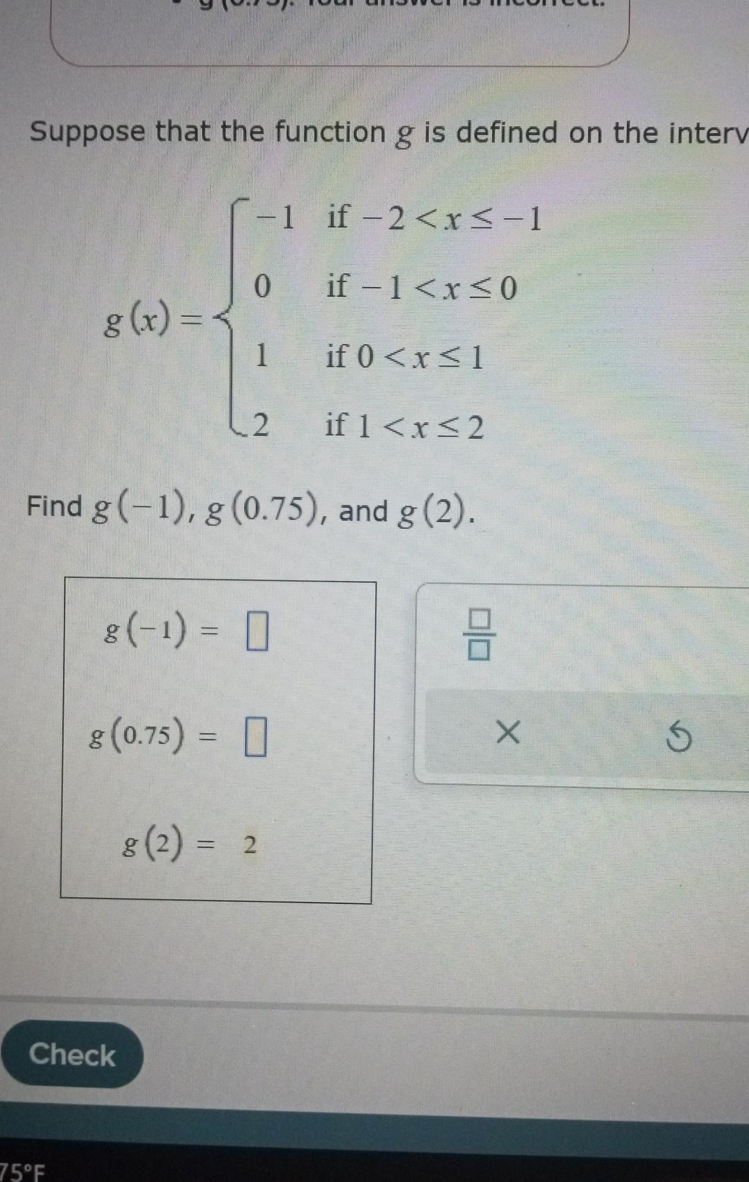 Solved Suppose that the function g is defined on the inter | Chegg.com