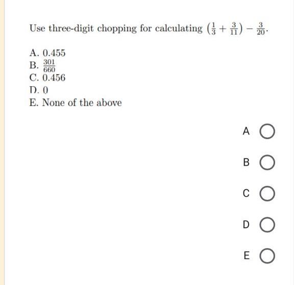Solved Use three-digit chopping for calculating ( + i) - 20 | Chegg.com