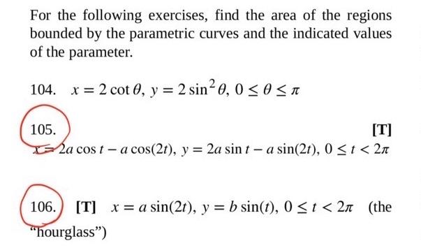Solved For the following exercises, find the area of the | Chegg.com