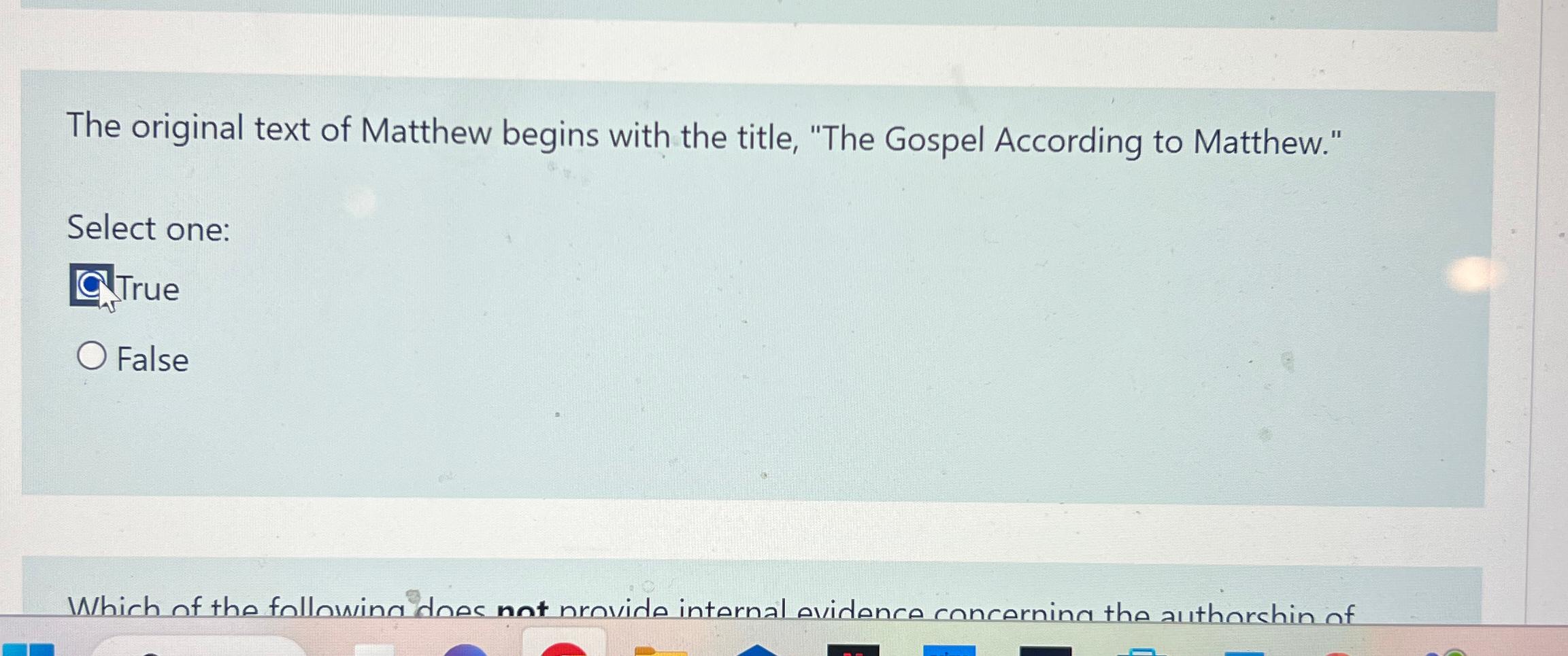 Solved The original text of Matthew begins with the title, | Chegg.com