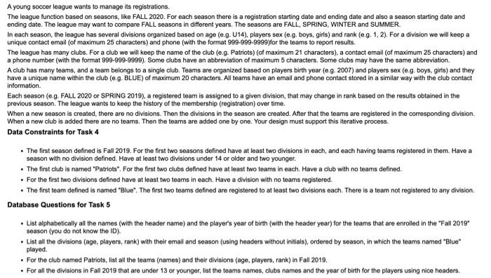 Solved - Task 4 - Add data - Continue writing the SQL | Chegg.com