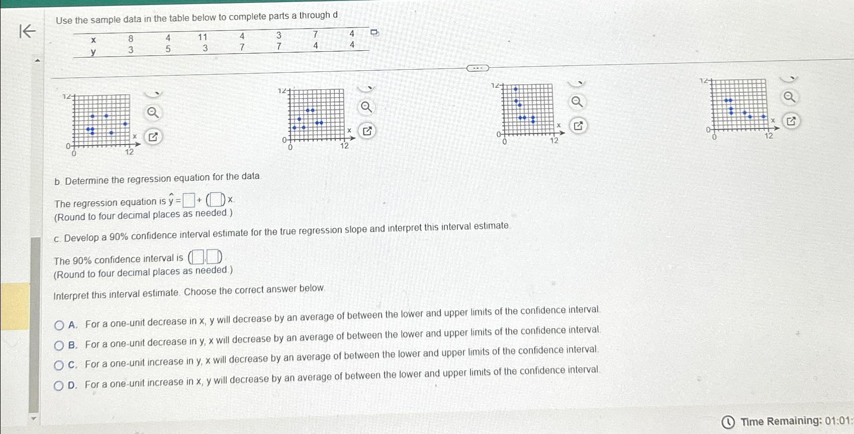 Solved Use the sample data in the table below to complete | Chegg.com
