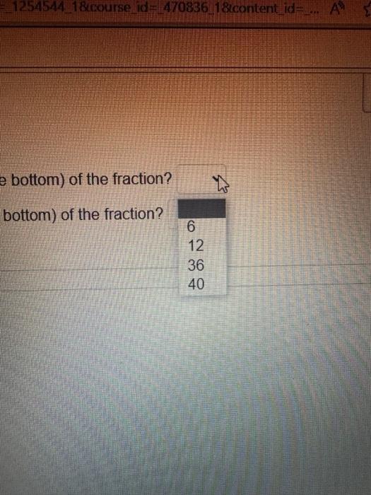 Solved bottom) of the fraction? bottom) of the fraction? | Chegg.com