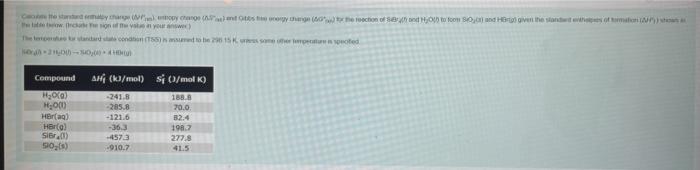 Solved Calculate the standard enthalpy change (ΔH°rxn), | Chegg.com