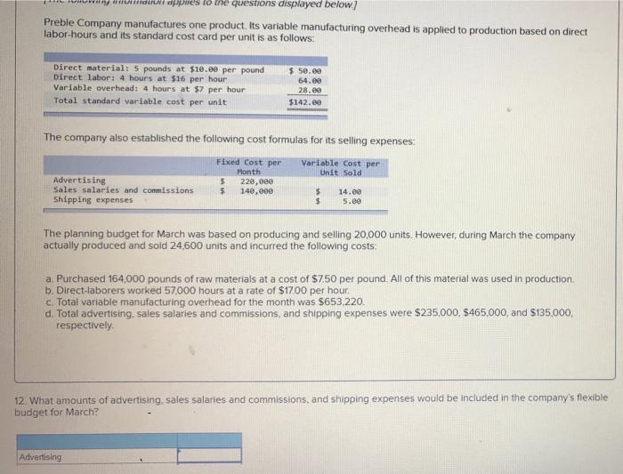 Solved 1. What is the direct labor efficiency variance for | Chegg.com