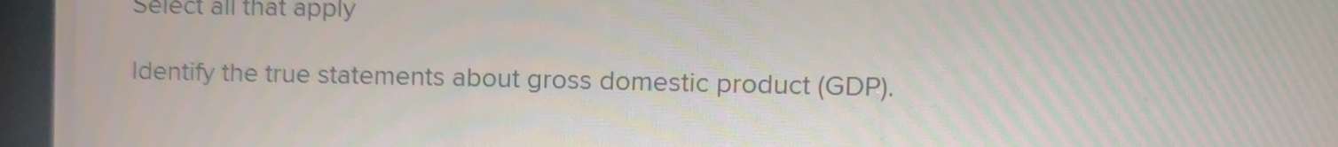 Solved select all that applyIdentify the true statements | Chegg.com