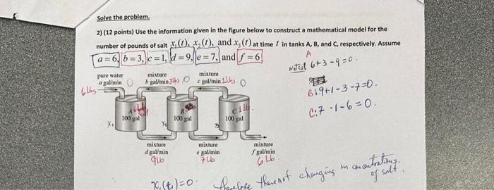 Solved Solve the problem. 2) (12 points) Use the information | Chegg.com