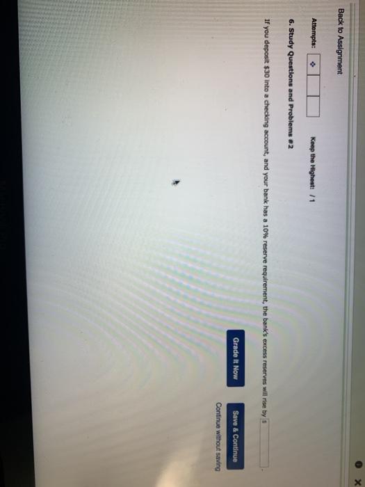 Solved Back to Assignment Attempts: Keep the Highest: /1 6. | Chegg.com