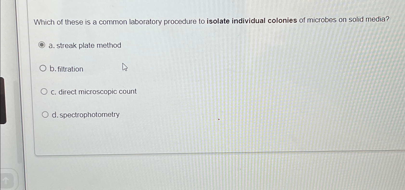 Solved Which of these is a common laboratory procedure to | Chegg.com