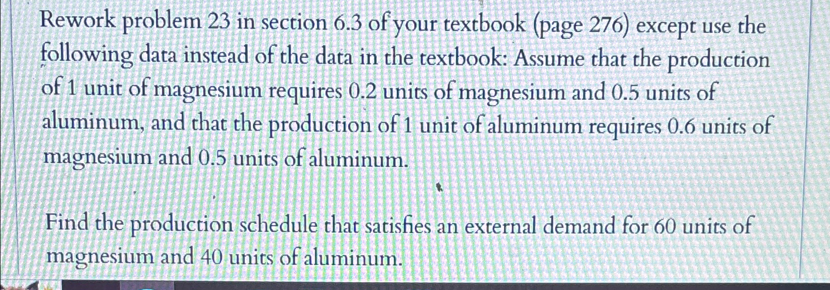 Solved Rework problem 23 ﻿in section 6.3 ﻿of your textbook | Chegg.com