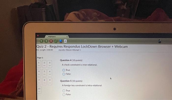 Solved A relation can have several candidate keys. Irue | Chegg.com