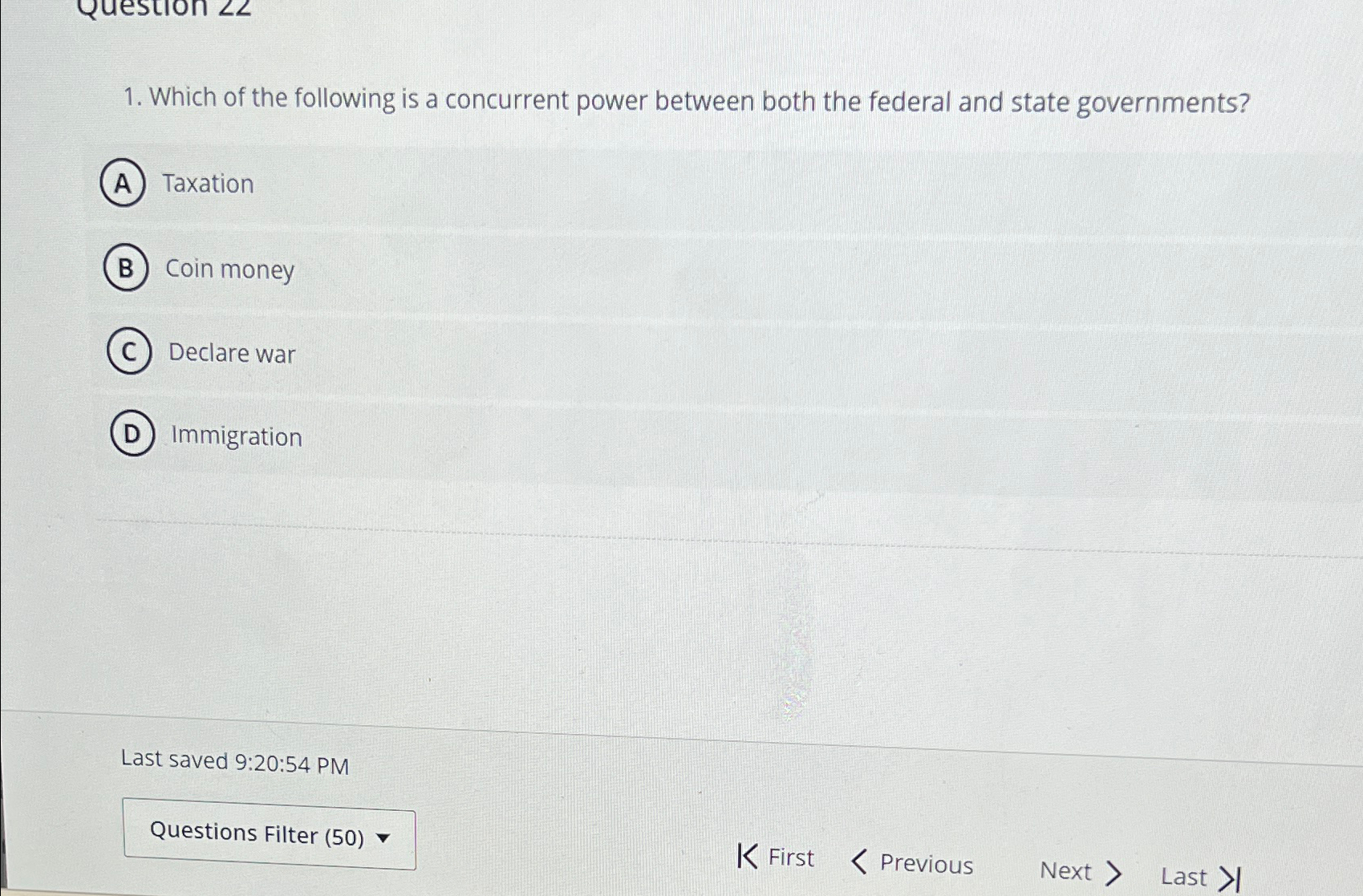 Solved Which of the following is a concurrent power between | Chegg.com