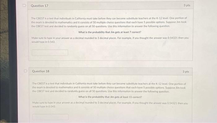 Solved The CBEST is a test that individuals in California | Chegg.com