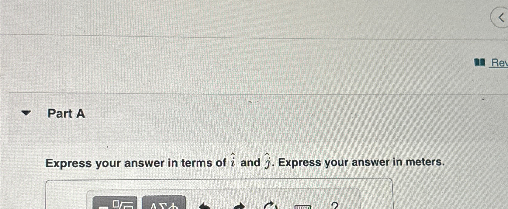 Solved Part AExpress your answer in terms of hat(i) ﻿and | Chegg.com