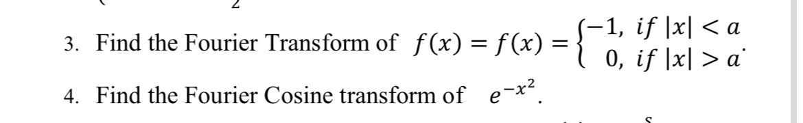 Solved Find the Fourier Transform of | Chegg.com