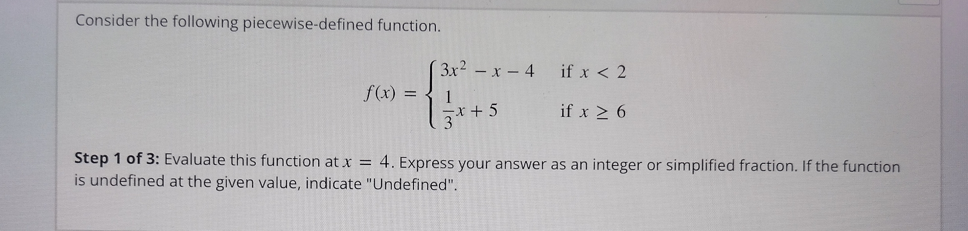 Solved Consider the following piecewise-defined | Chegg.com