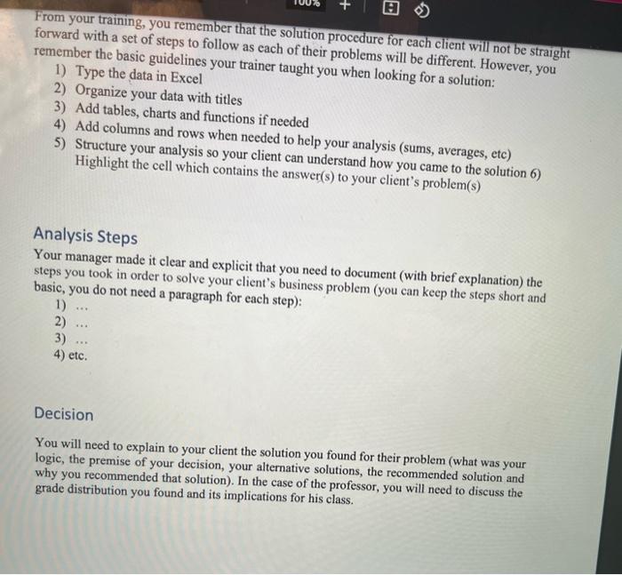 Instructions To The Mini Case Assignment Purpose Of 6770