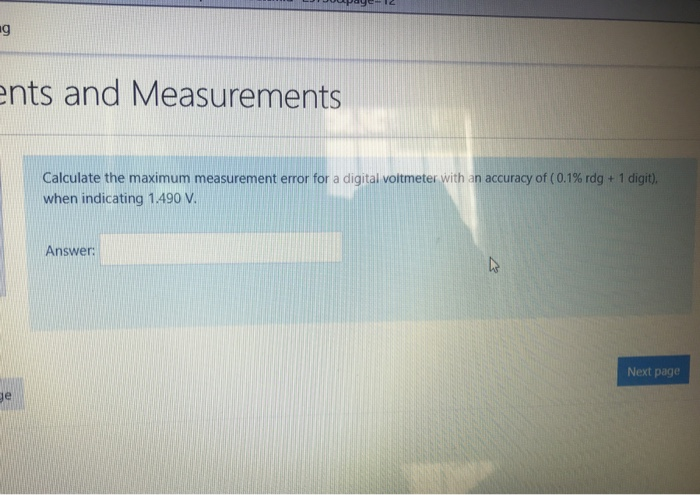 Solved ng ents and Measurements Calculate the maximum | Chegg.com