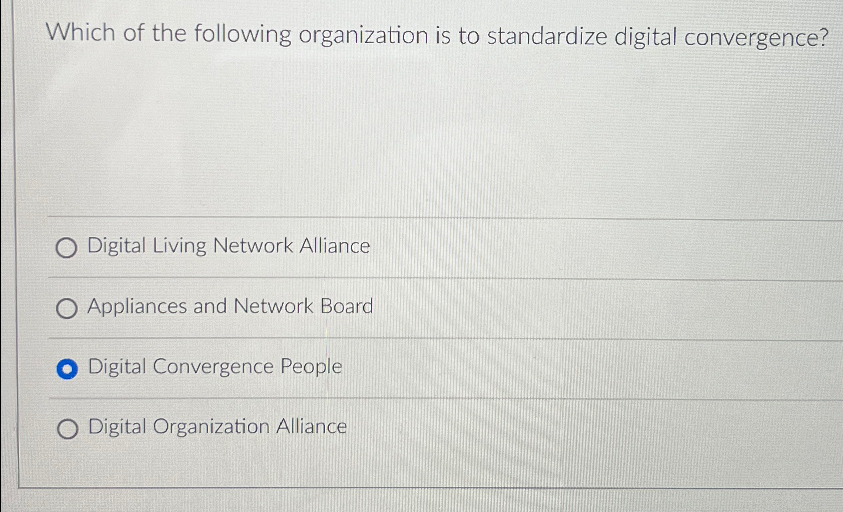 Solved Which of the following organization is to standardize | Chegg.com