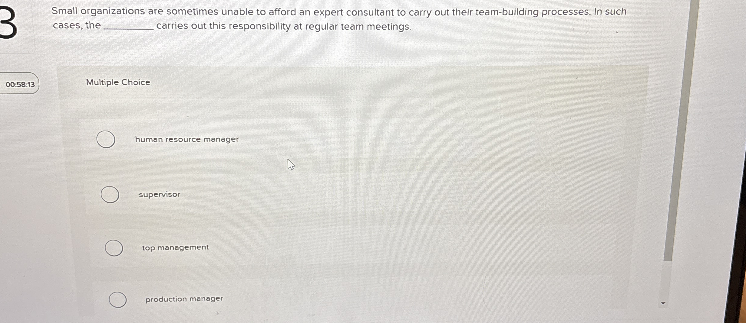 Solved Small organizations are sometimes unable to afford an | Chegg.com