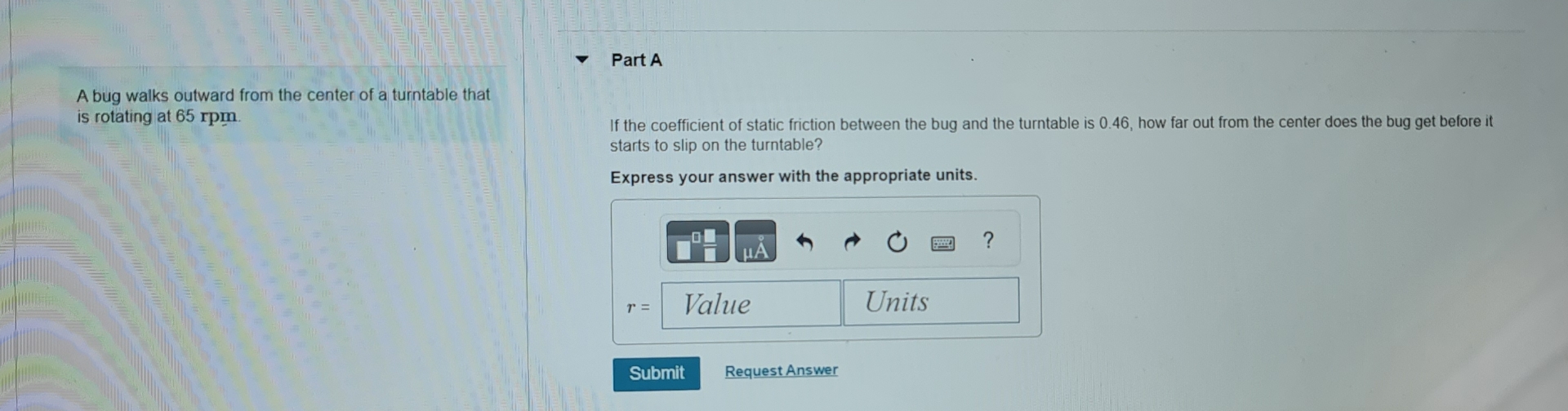 Solved Part AA bug walks outward from the center of a | Chegg.com