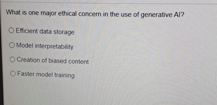 Solved What is one major ethical concern in the use of | Chegg.com