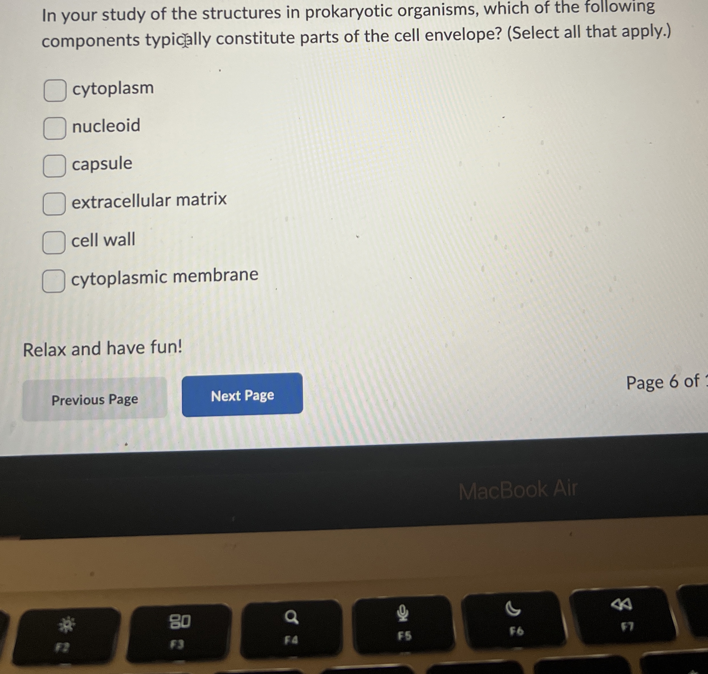 Solved In your study of the structures in prokaryotic | Chegg.com