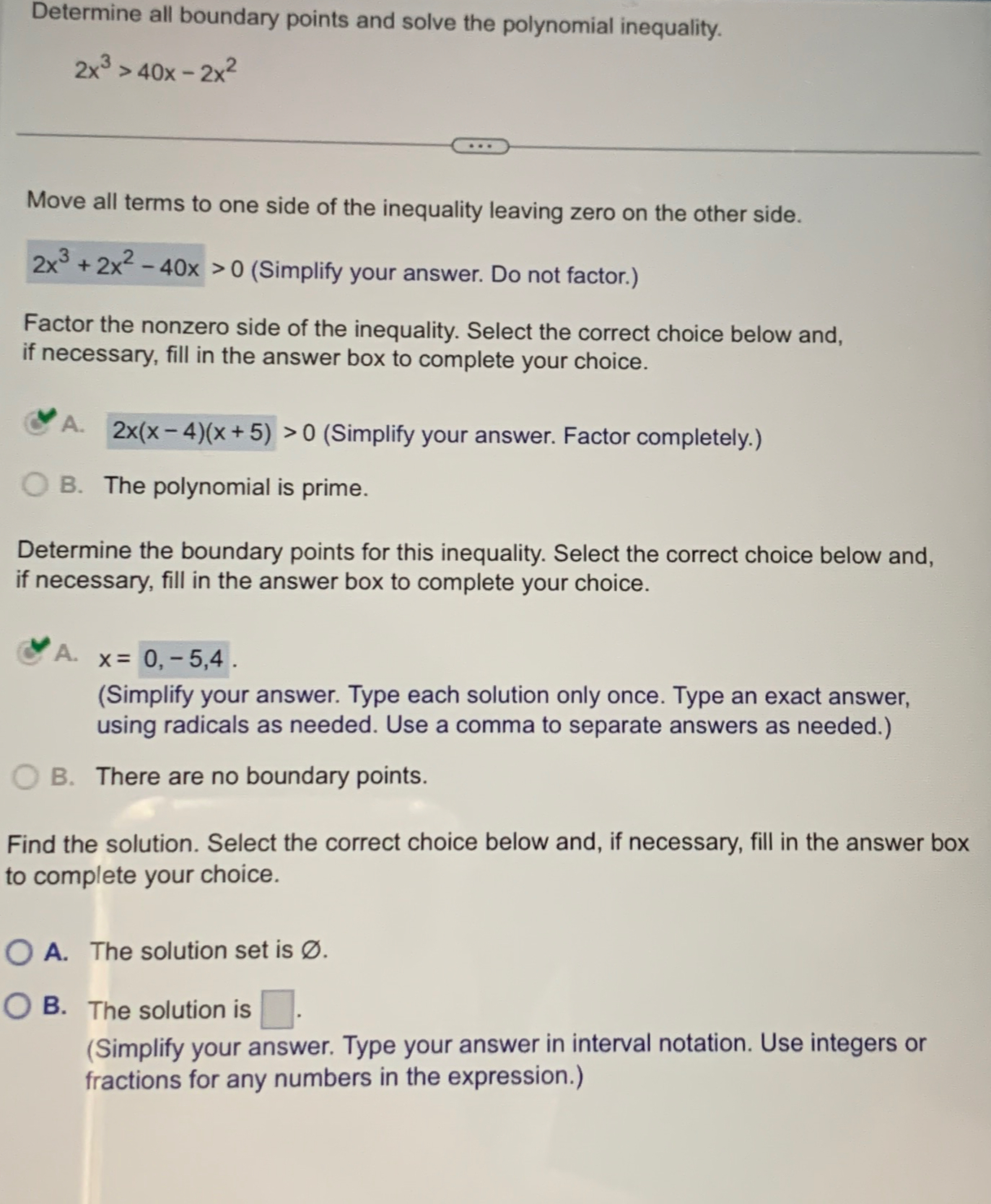Solved Determine all boundary points and solve the | Chegg.com