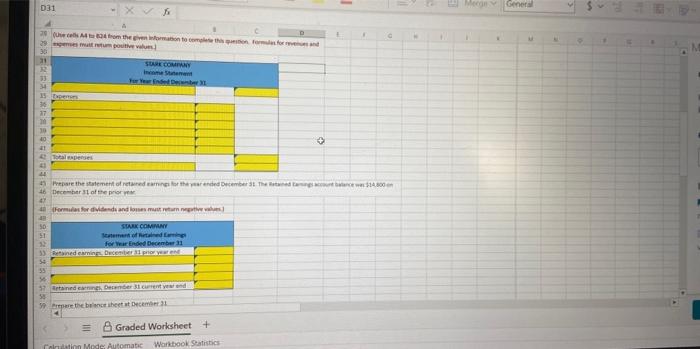 Solved excel ch3 quizstark company has the following | Chegg.com