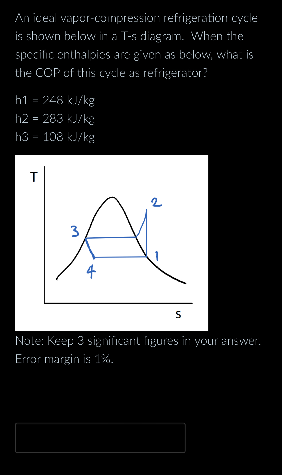 Solved An ideal vapor-compression refrigeration cycle is | Chegg.com