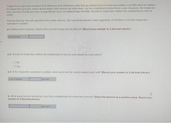 Solved Duiput from a process contains 0.01 defective unit. | Chegg.com