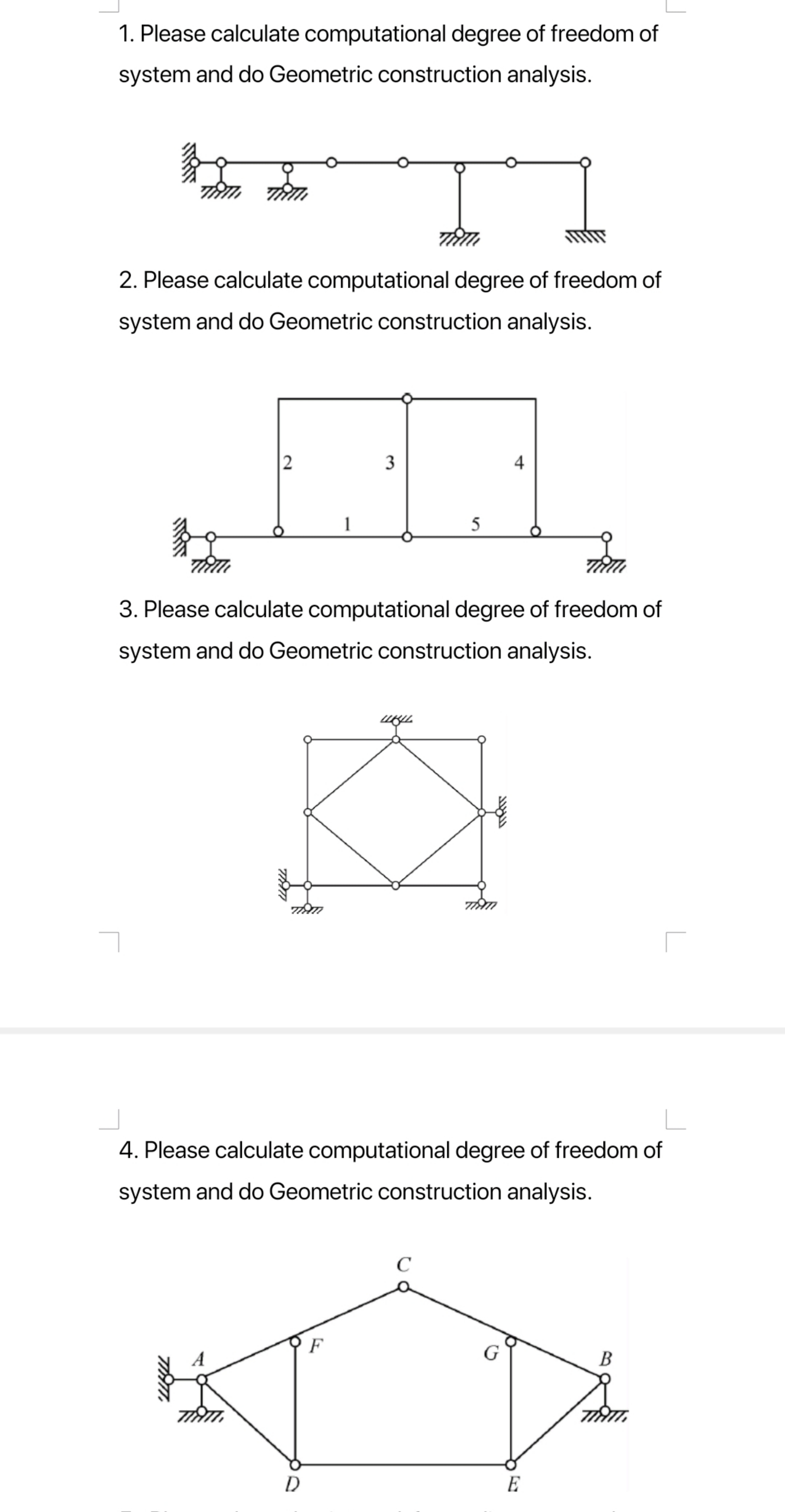Solved Please calculate computational degree of freedom | Chegg.com Solved Please calculate computational degree of freedom | Chegg.com