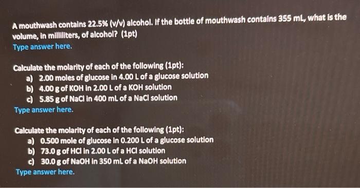Solved Answer the following questions. An intravenous saline | Chegg.com